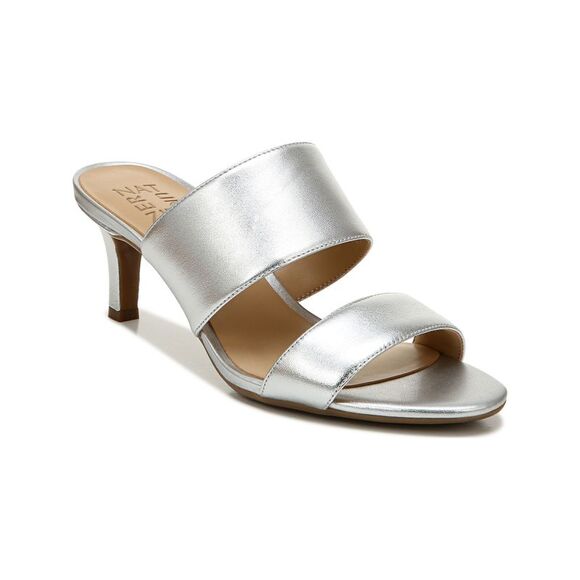 Naturalizer | Shoes | Naturalizer Womens Silver Tibby Toe Kitten Heel ...